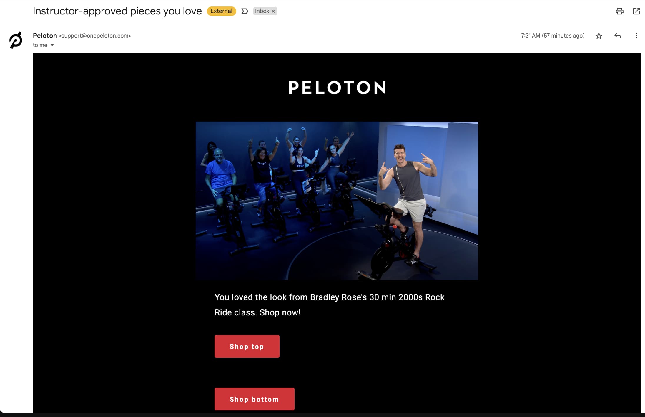 Peloton (PTON) adds new e-commerce widget to screen; storefront on the way?