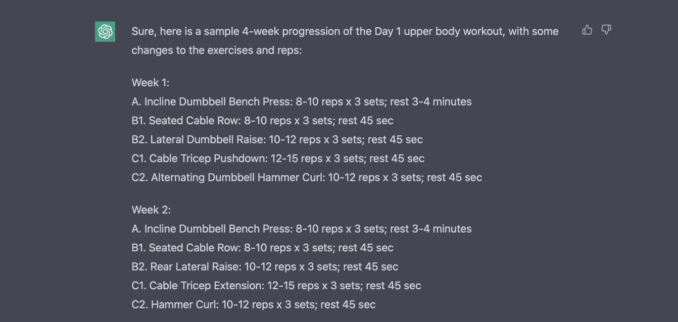 I taught ChatGPT to write workouts better than most trainers